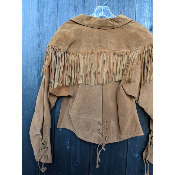 Winlit | Jackets & Coats | Winlit Western Cowgirl Vintage Fringe Suede ...